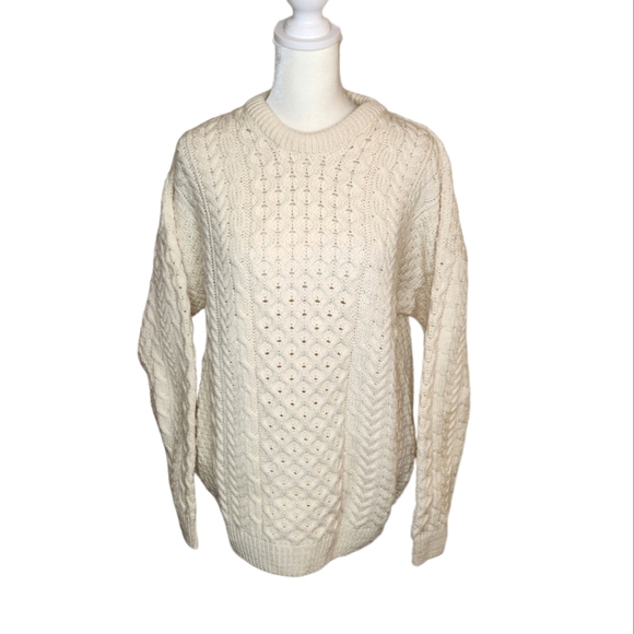 Aran Isles | Sweaters | New Aran Isles Knitwear Irish Crew Neck Merino ...